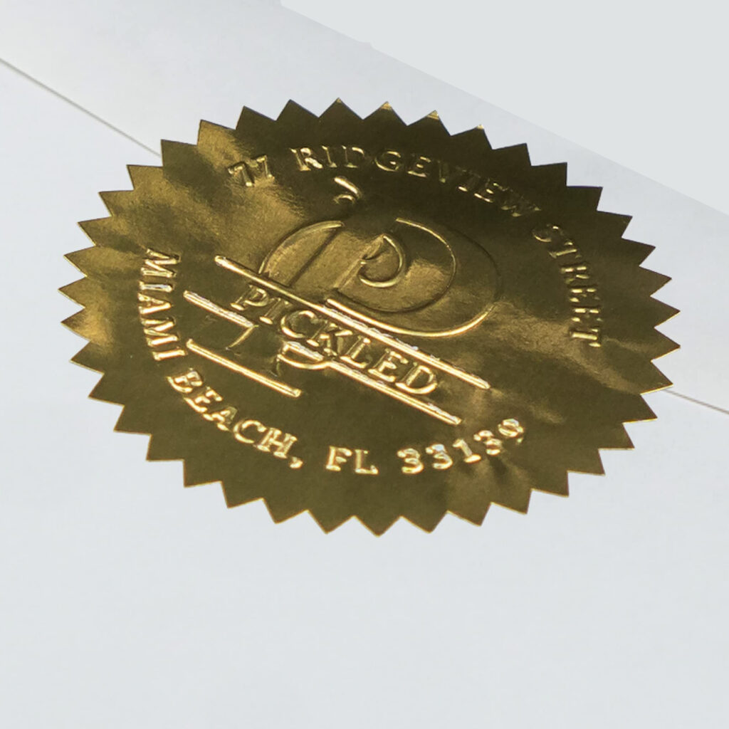 Buy Custom Embossed Labels: Fast, Affordable, and No Minimums with Free ...