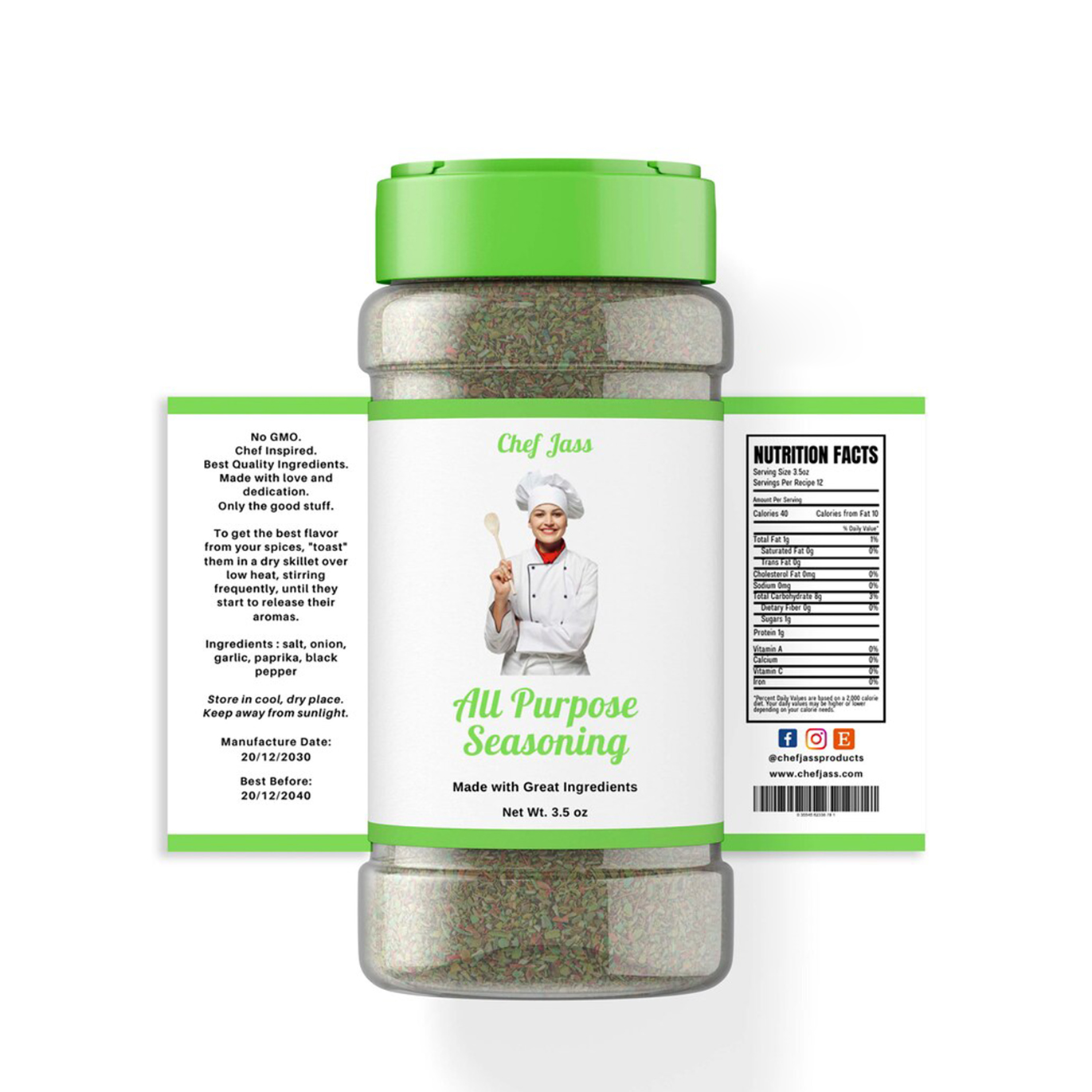 Buy Custom Nutrition Labels: Fast, Affordable, and No Minimums with ...