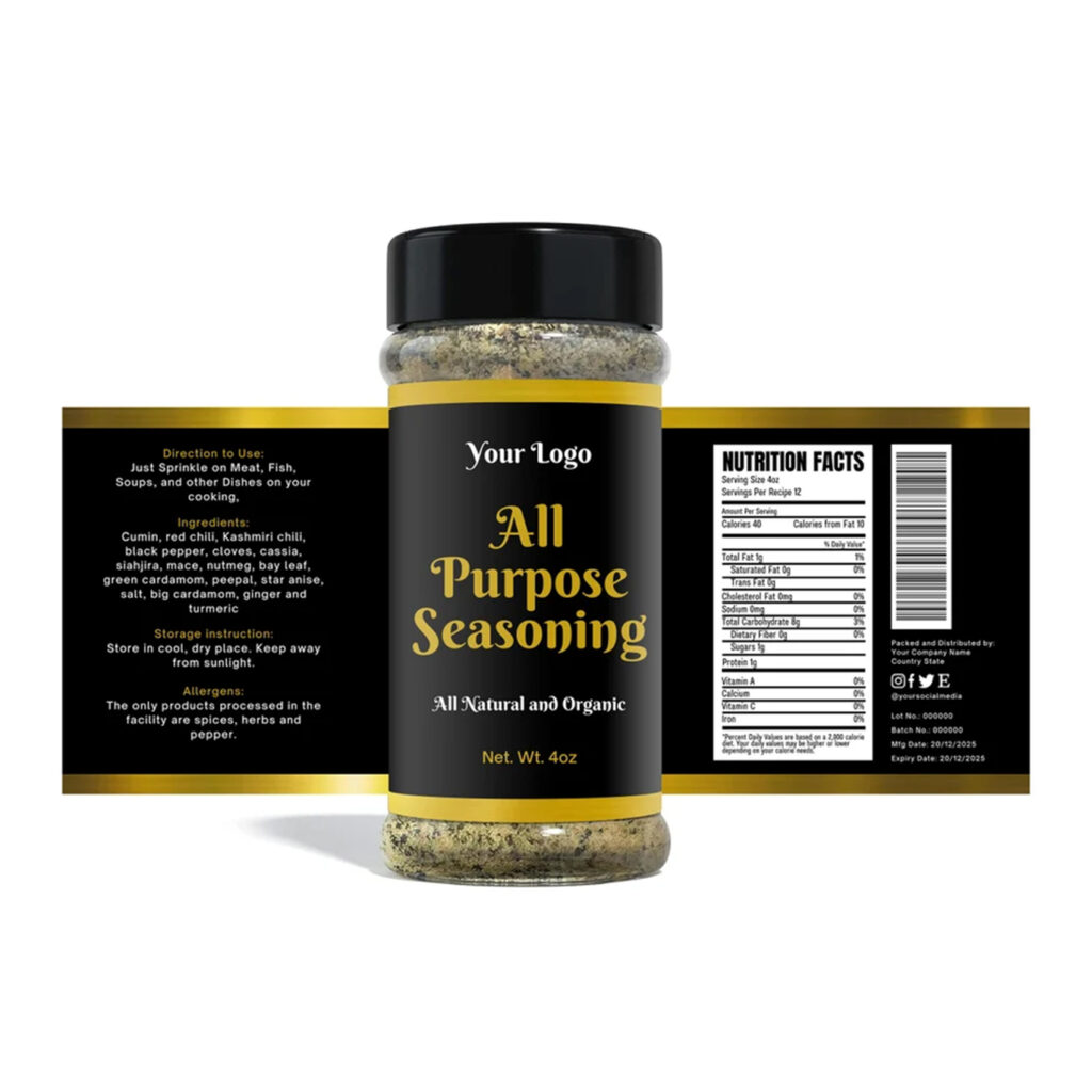 Buy Custom Spice Labels: Fast, Affordable, and No Minimums with Free ...