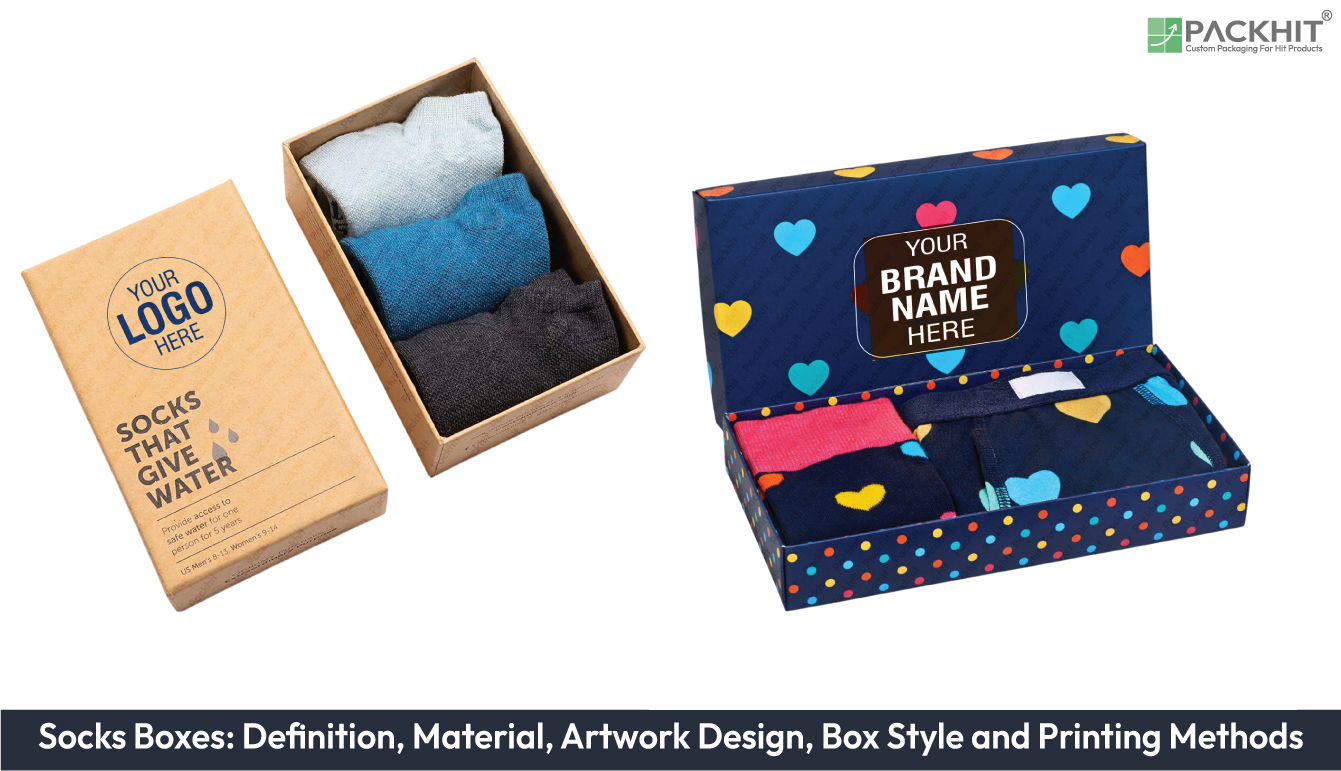 Socks Boxes: Definition, Material, Artwork Design, Box Style, and Printing Methods