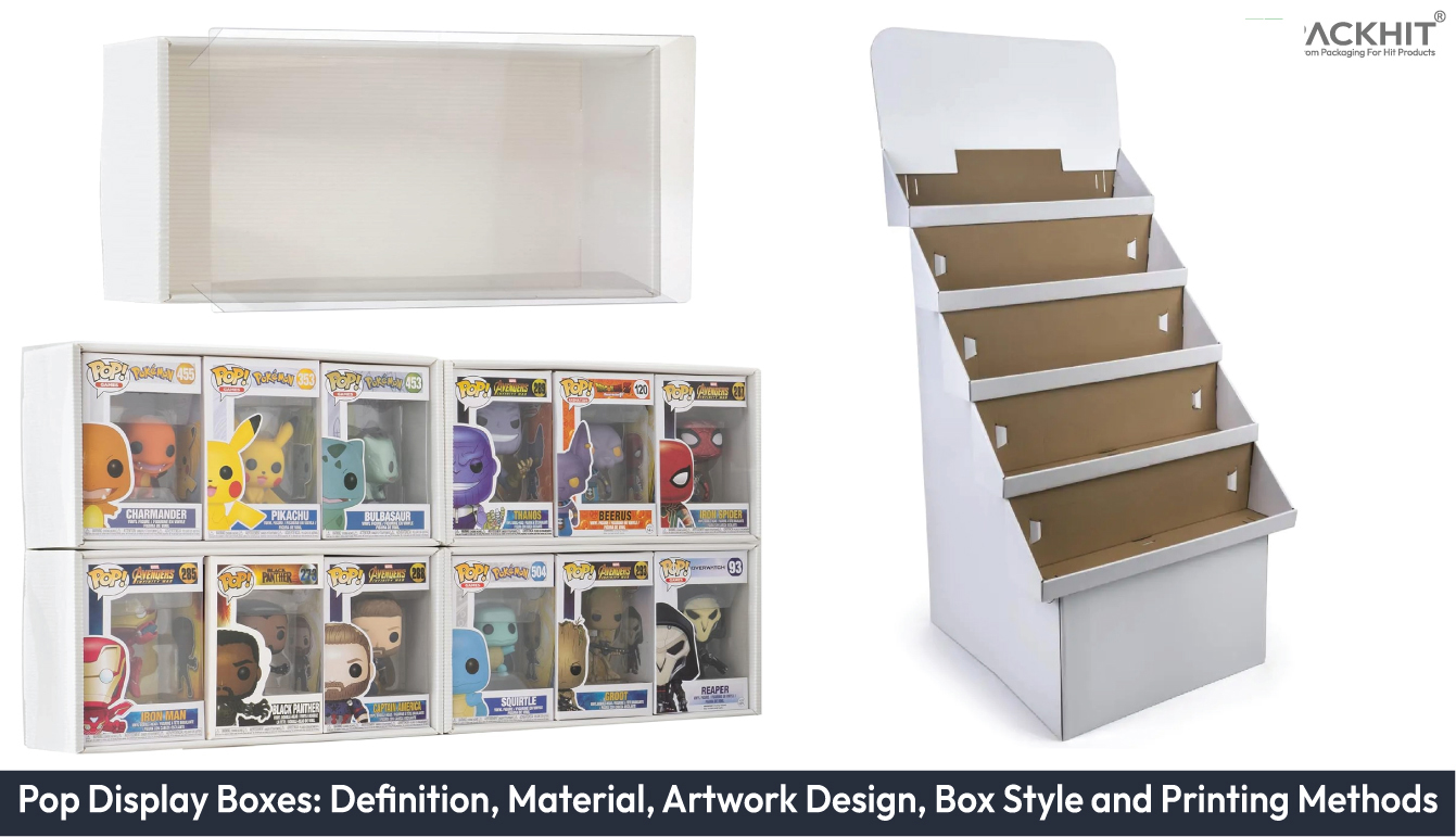 Pop Display Boxes: Definition, Material, Artwork Design, Box Style, and Printing Methods